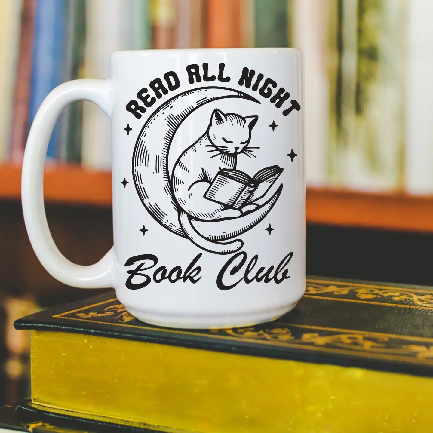 Reading All Night Book Club Mug – Sew Bonita