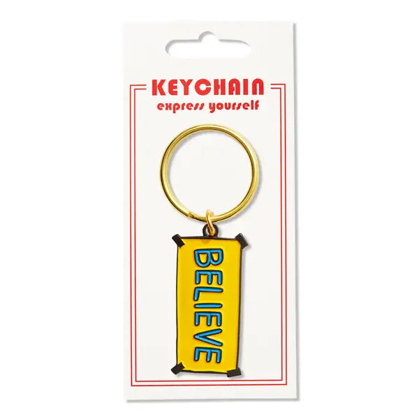 Ted Believe Sign Keychain – Sew Bonita