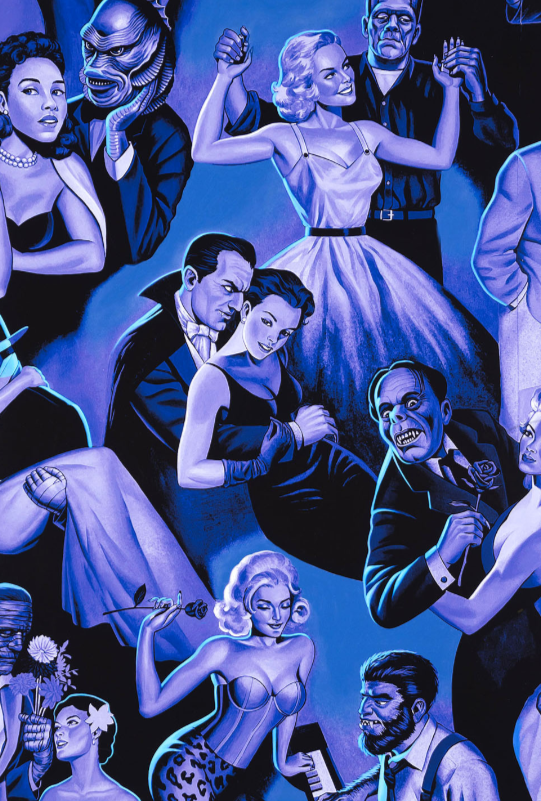 F2206 Scream Date - Midnight – Sew Bonita